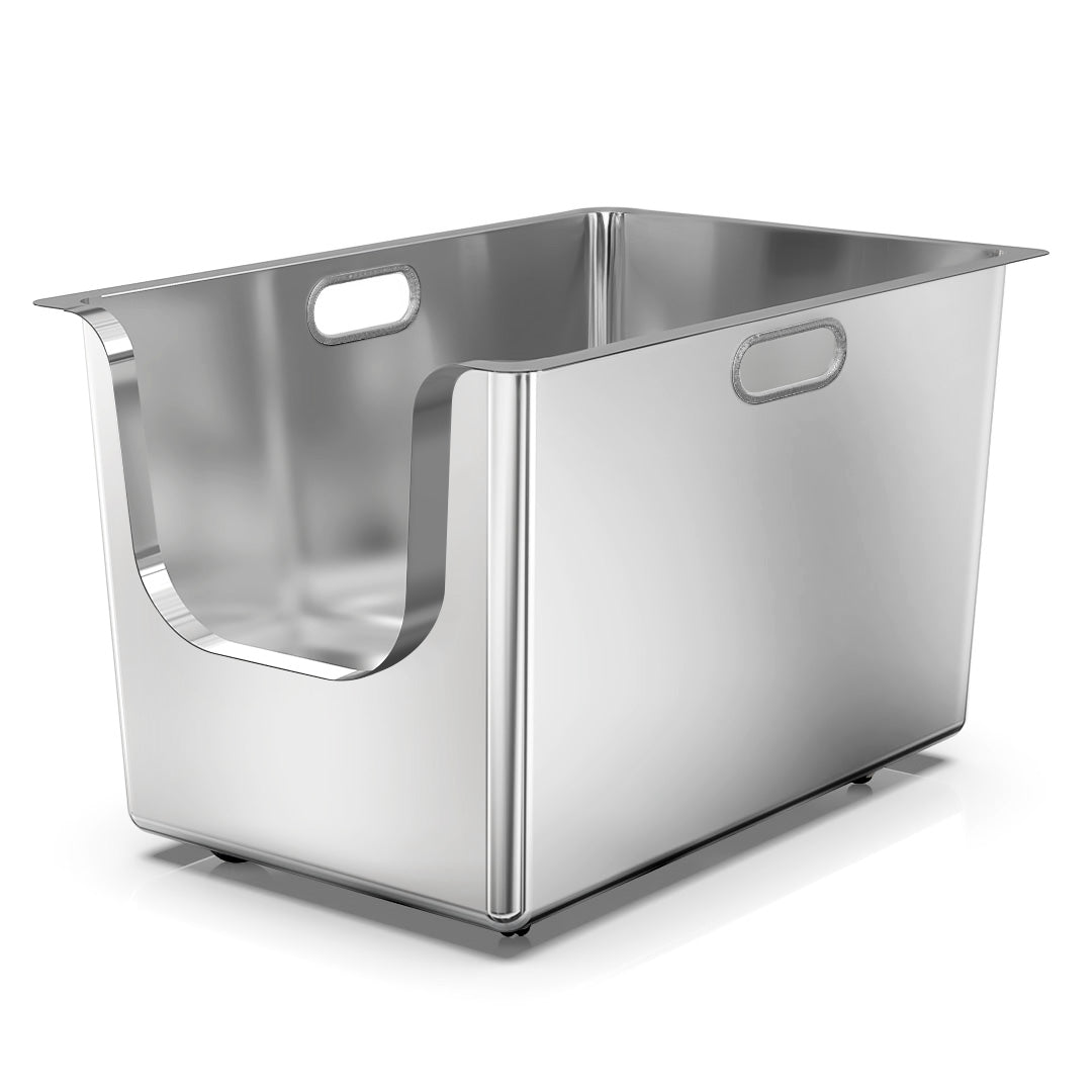 Stainless Steel High-Sided Cat Litter Box – PTLOM